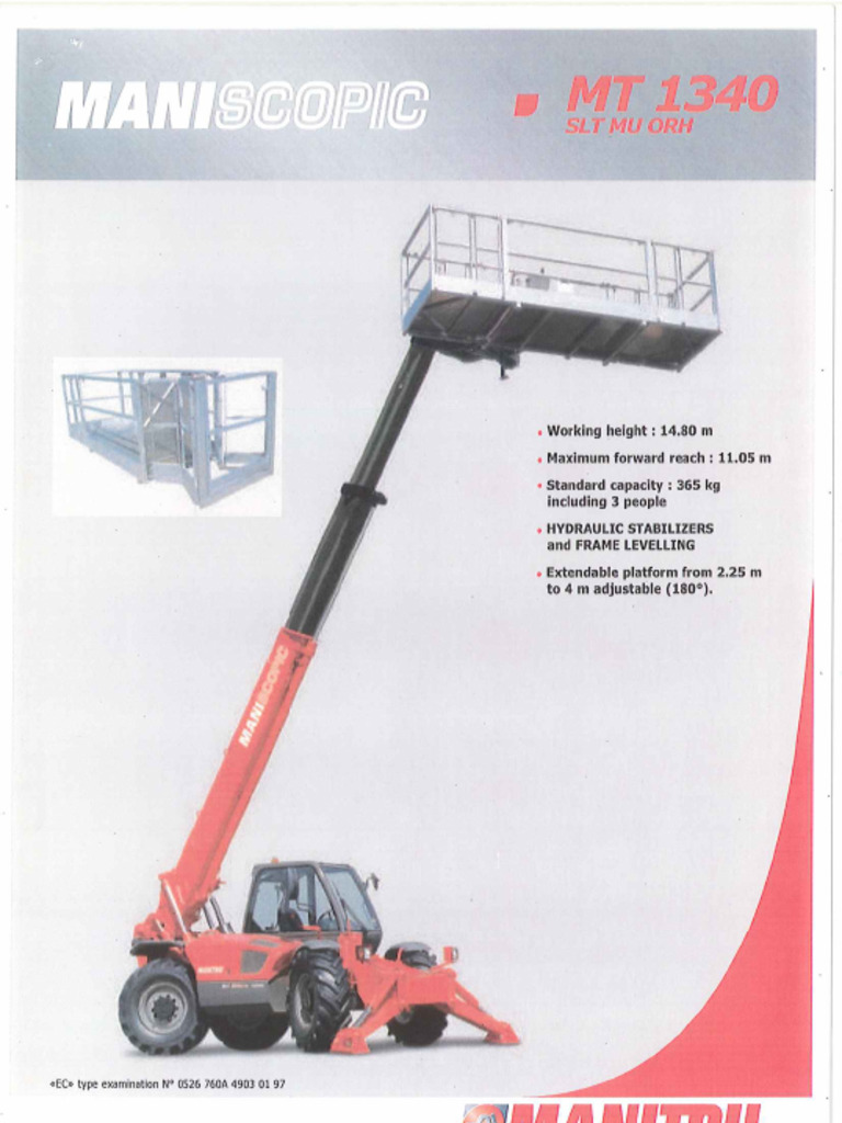 Manitou mt1340 | PDF