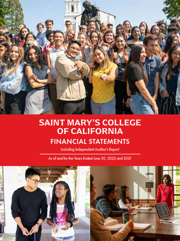 Saint Mary's College of California 2022 Audit - Financial Statements ... Saint Mary's College of California 2022 Audit - Financial Statements ...