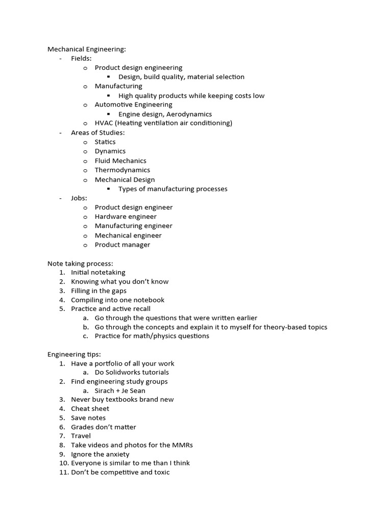 Mechanical Engineering | PDF | Mechanical Engineering | Engineering