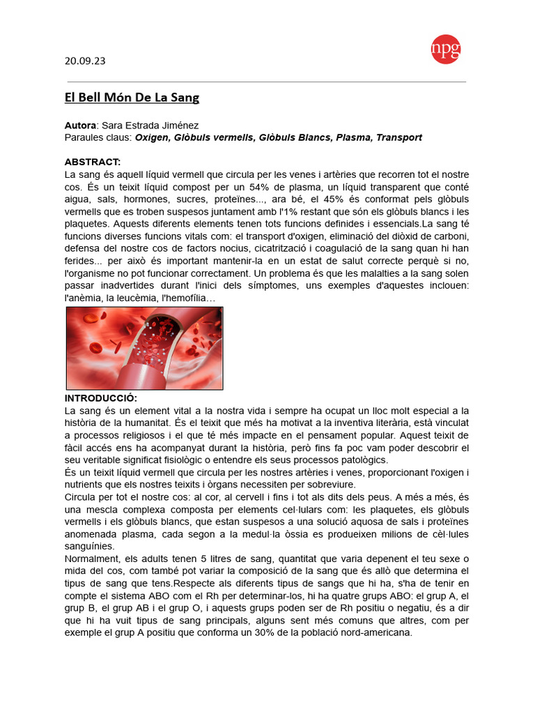 El Bell Món de La Sang | PDF