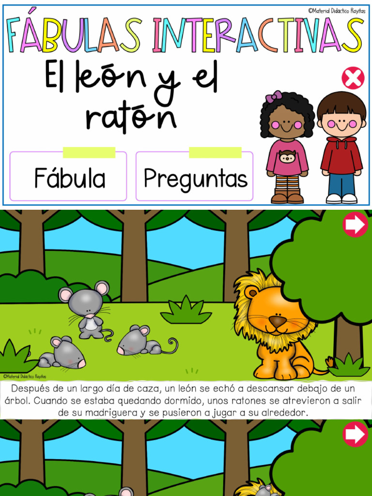 Fabula Interactiva El Leon y El Raton | PDF