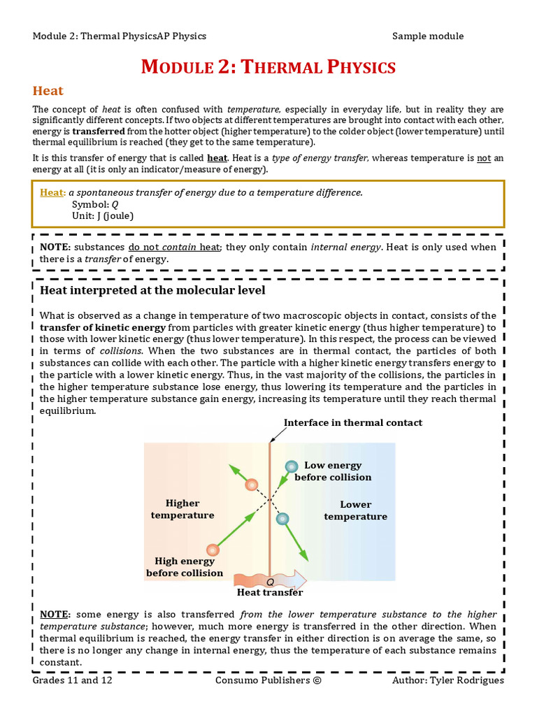 Advanced Program Physics Promotional Extract Module 2 Heat | PDF | Heat ... Advanced Program Physics Promotional Extract Module 2 Heat | PDF | Heat ...
