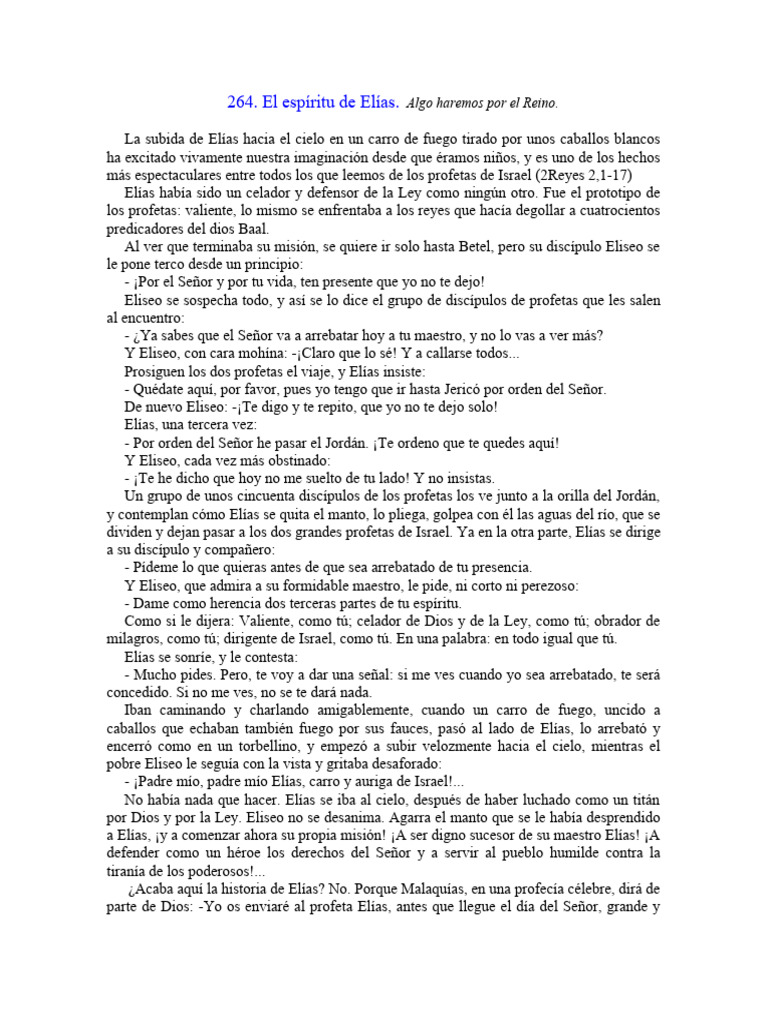 264 El Espiritu de Elias | PDF | Elijah | Jesús