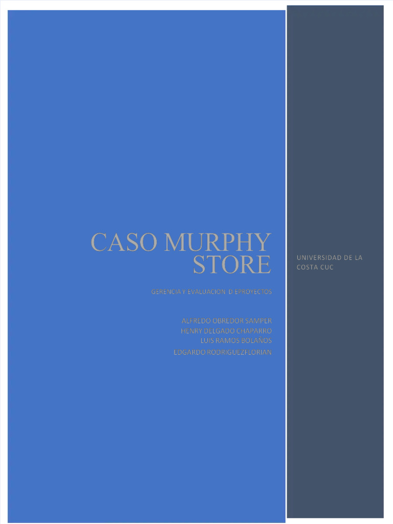 PDF Caso Murphy Store Universidad de La Costa Cuc - Compress | PDF