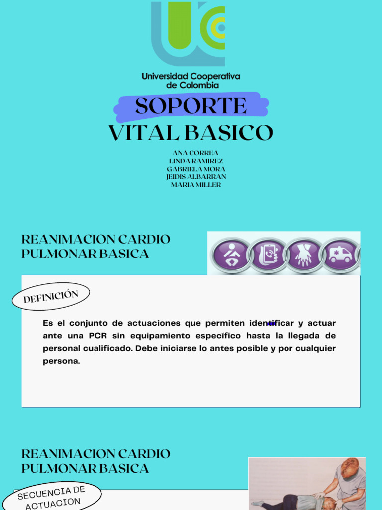 RCP BASICO | PDF | Reanimación cardiopulmonar | Especialidades Medicas