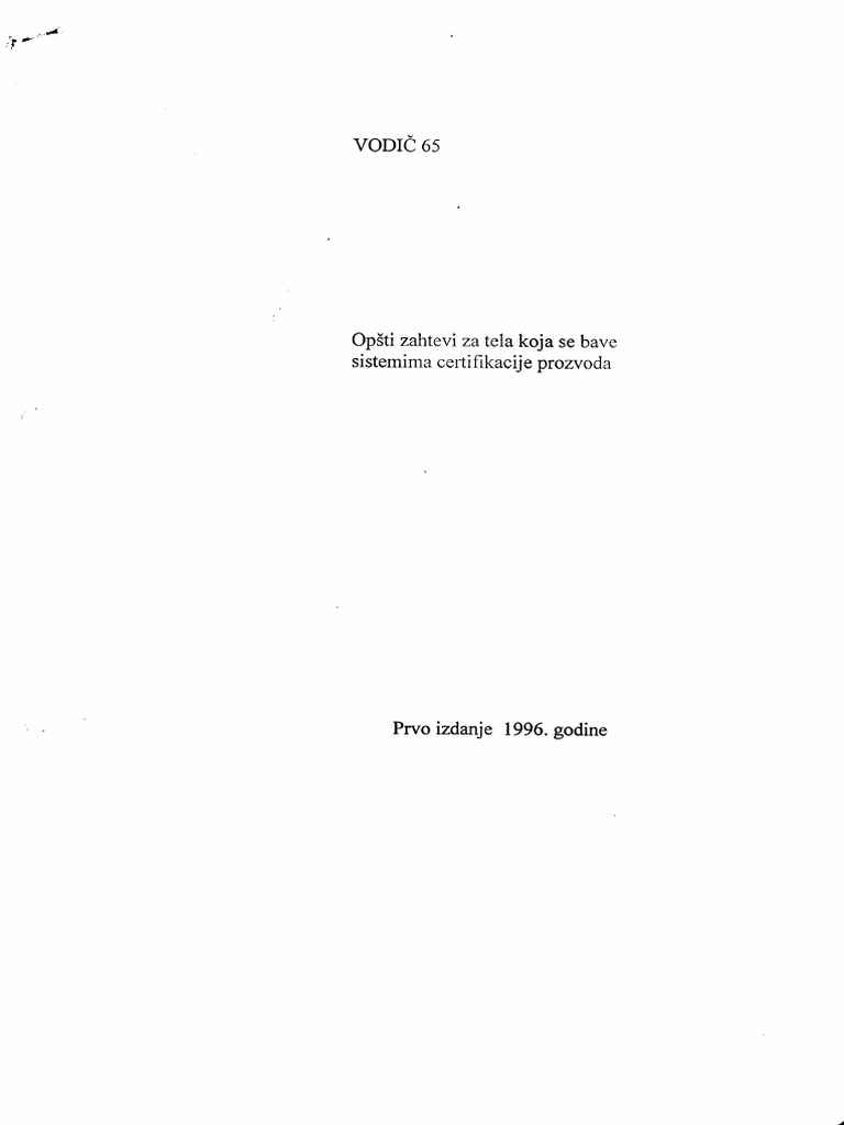 ISO IEC Guide 65 - Prevod | PDF