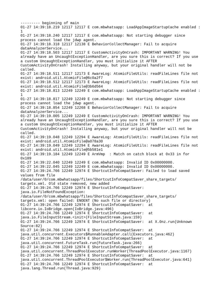 logcat | PDF | Computer File | Java (Programming Language)