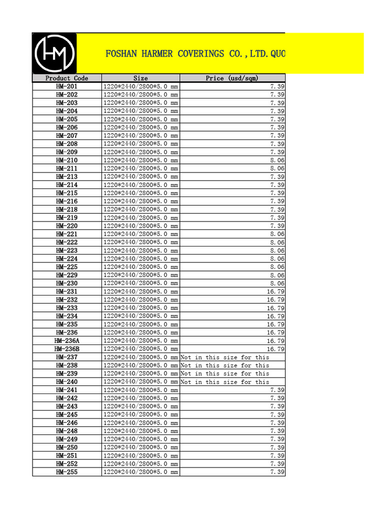 Bamboo Charcoal Fiber Wall Panels Price List | PDF