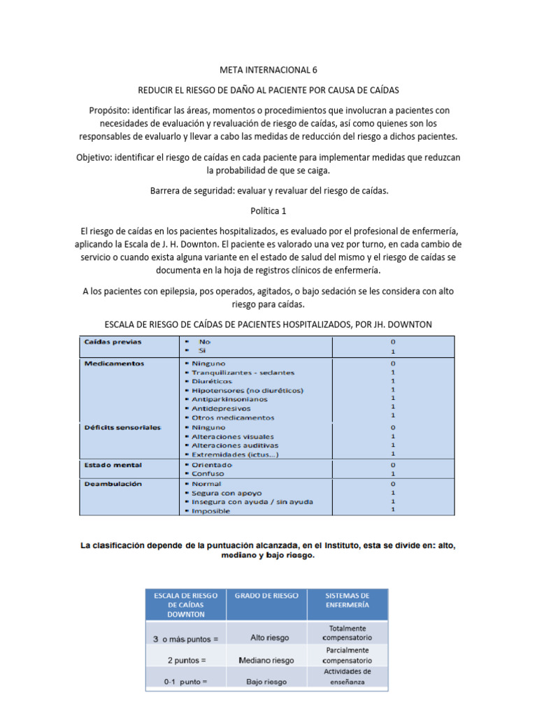 Meta Internacional 6 | PDF | Enfermería | Ciencias de la Salud