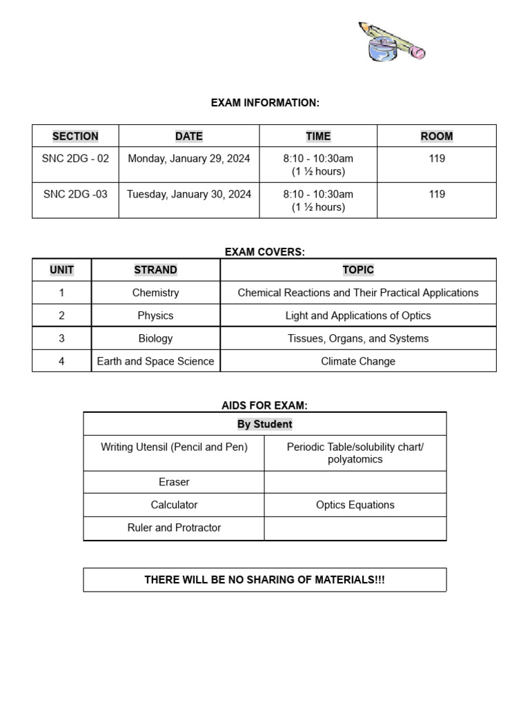 Grade 10 Science Exam Review Guide | PDF | Ion | Chemical Compounds