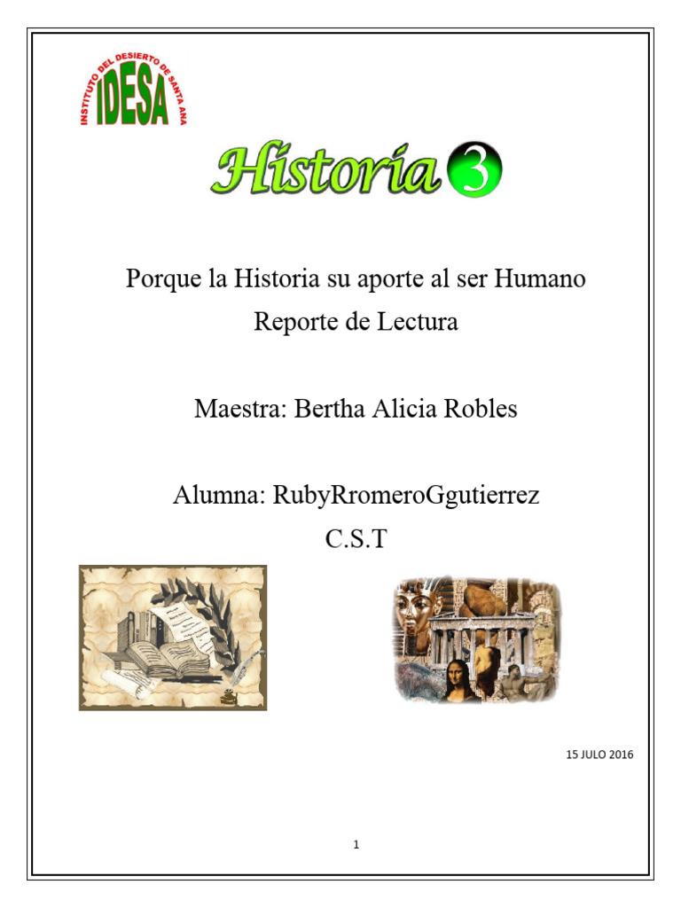 Porque La Historia Su Aporte Al Ser Humano | PDF | Hora | Sociedad