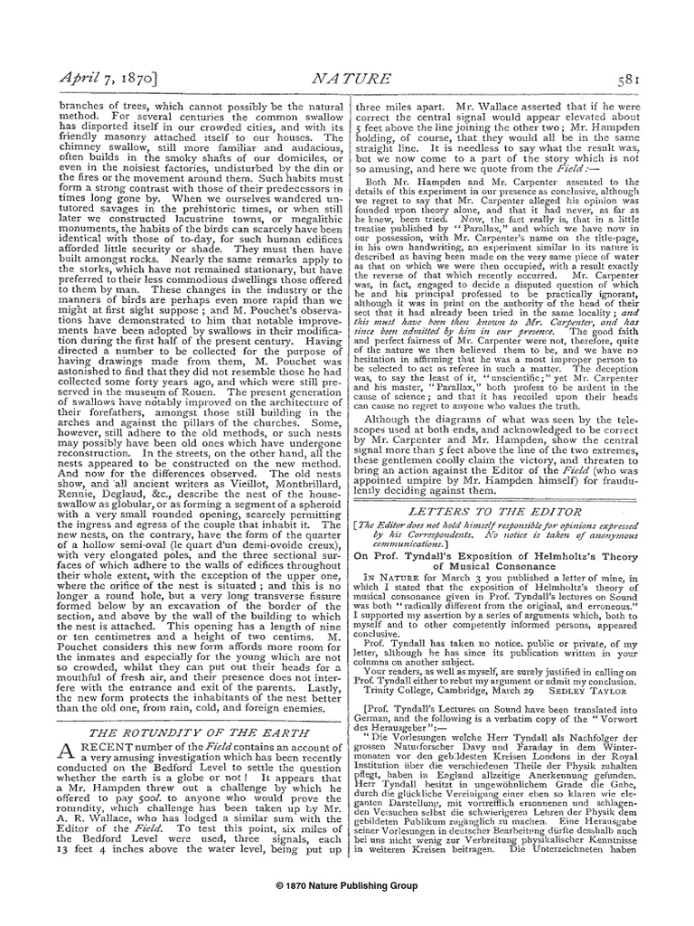 The Rotundity of The Earth | PDF | Social Science