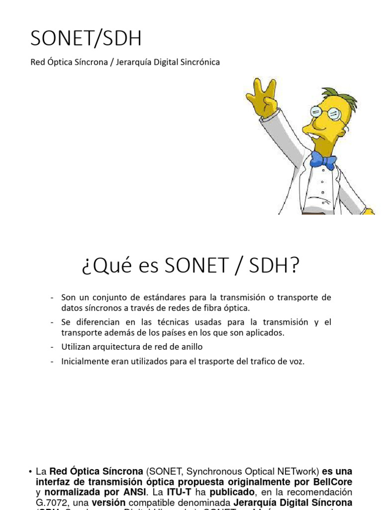 SONET-SDH | PDF | Ingeniería Informática | Redes de computadoras