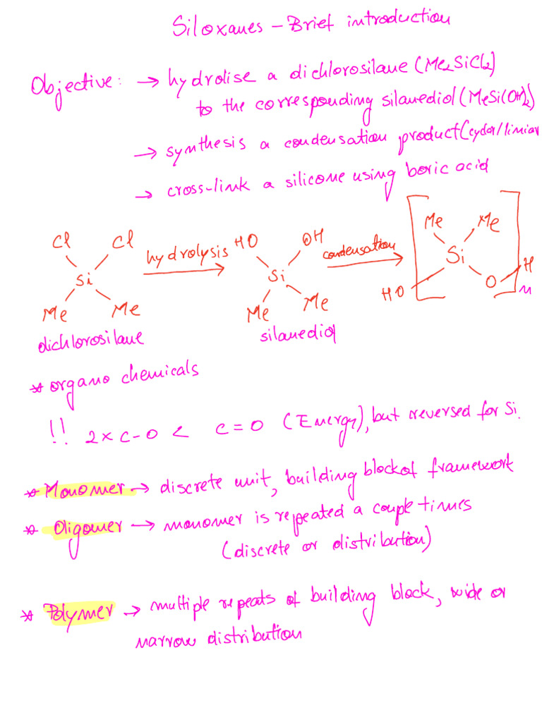 Siloxanes | PDF | Polymers | Oligomer