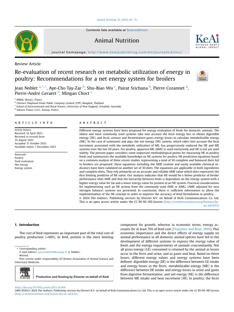 Re-Evaluation of Recent Research On Metabolic Utilization of Energy in ...