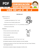 Reglas ortográficas de la G y J | PDF