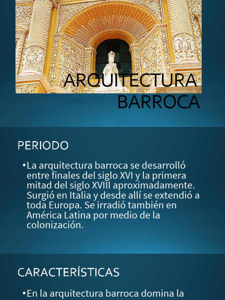 Arquitectura Barroca | PDF | Barroco | Columna