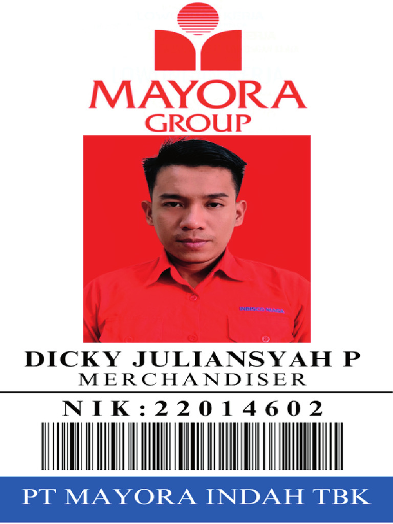 Id Card Dicky Mayora | PDF