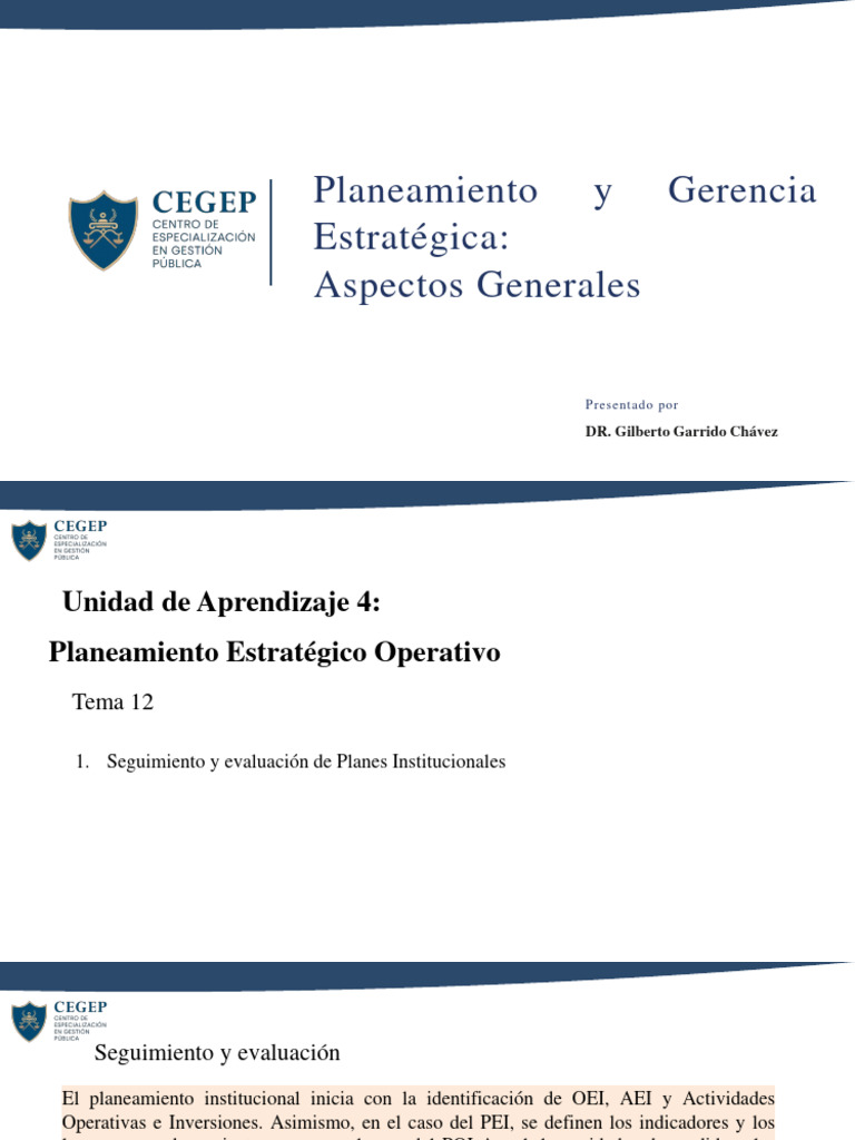 Tema 3 Registro Del POI en El Aplicativo CEPLAN, Gestión Del Riesgo. | PDF | Planificación ...