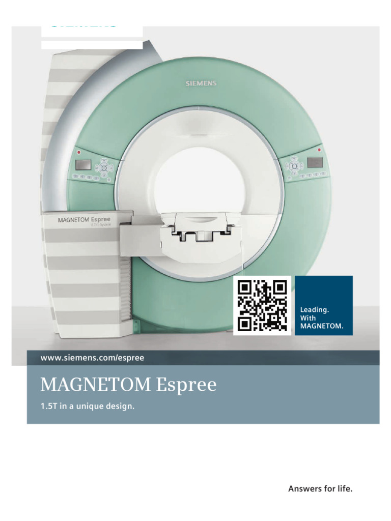 Siemens Espree Brochure - Open and TIM 2 281 29 | PDF | Magnetic ...