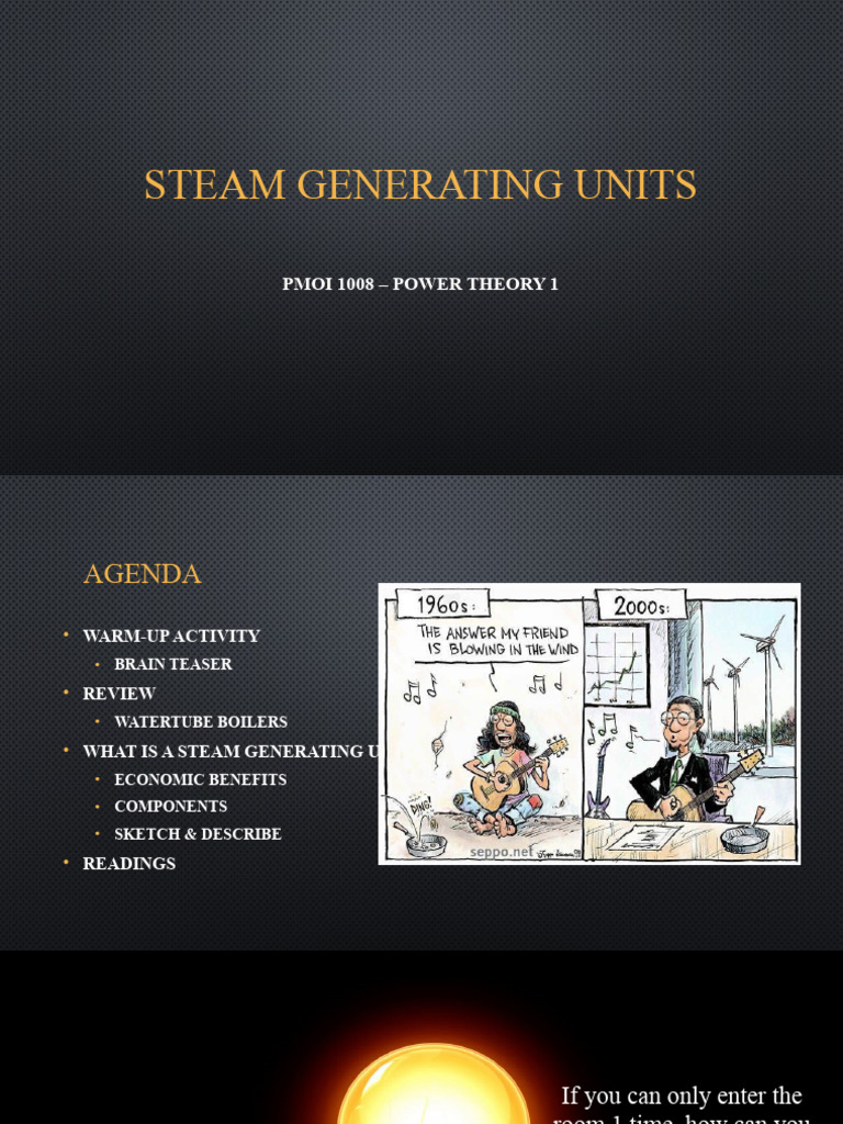 Lesson 4 Steam Generating Units | PDF | Continuum Mechanics | Engineering Thermodynamics