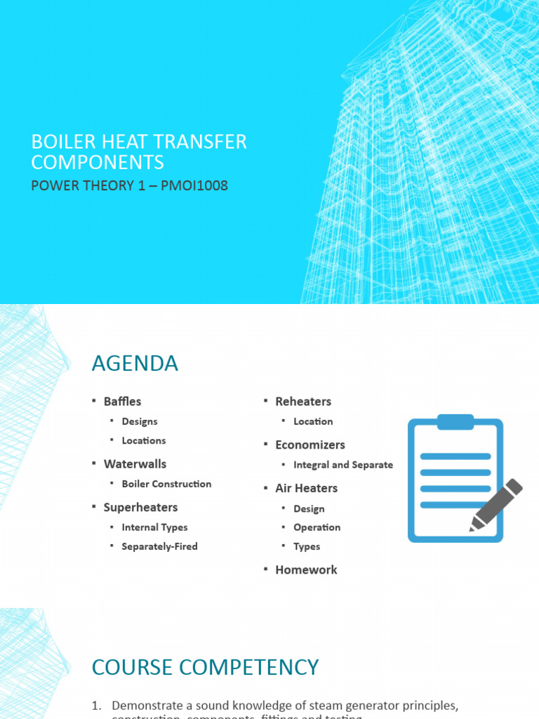 Boiler Heat Transfer Components Overview | PDF | Boiler | Heat Transfer