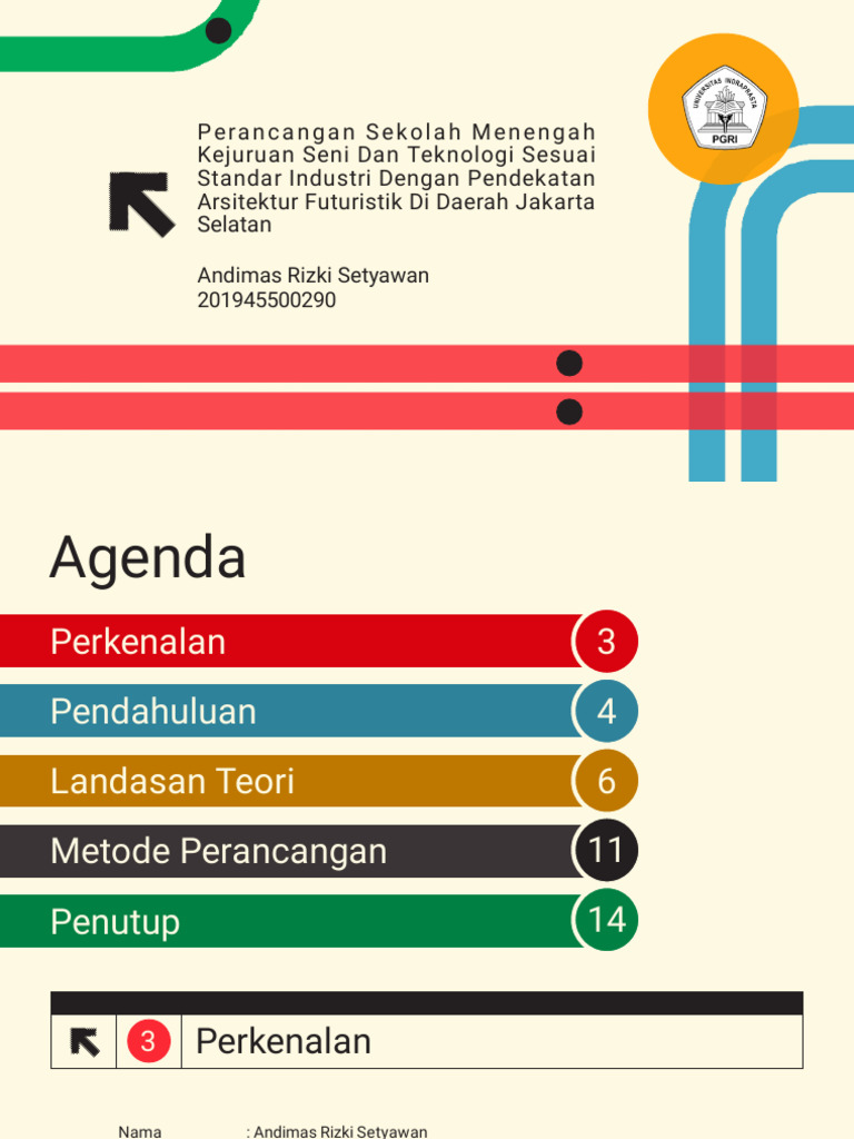 Power Point Presentasi Seminar Arsitektur - Andimas Rizki Setyawan - 201945500290 | PDF | Seni