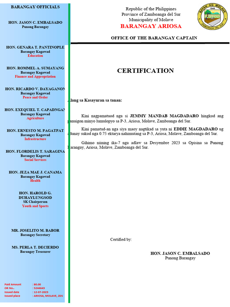 CERTIFICATE | PDF
