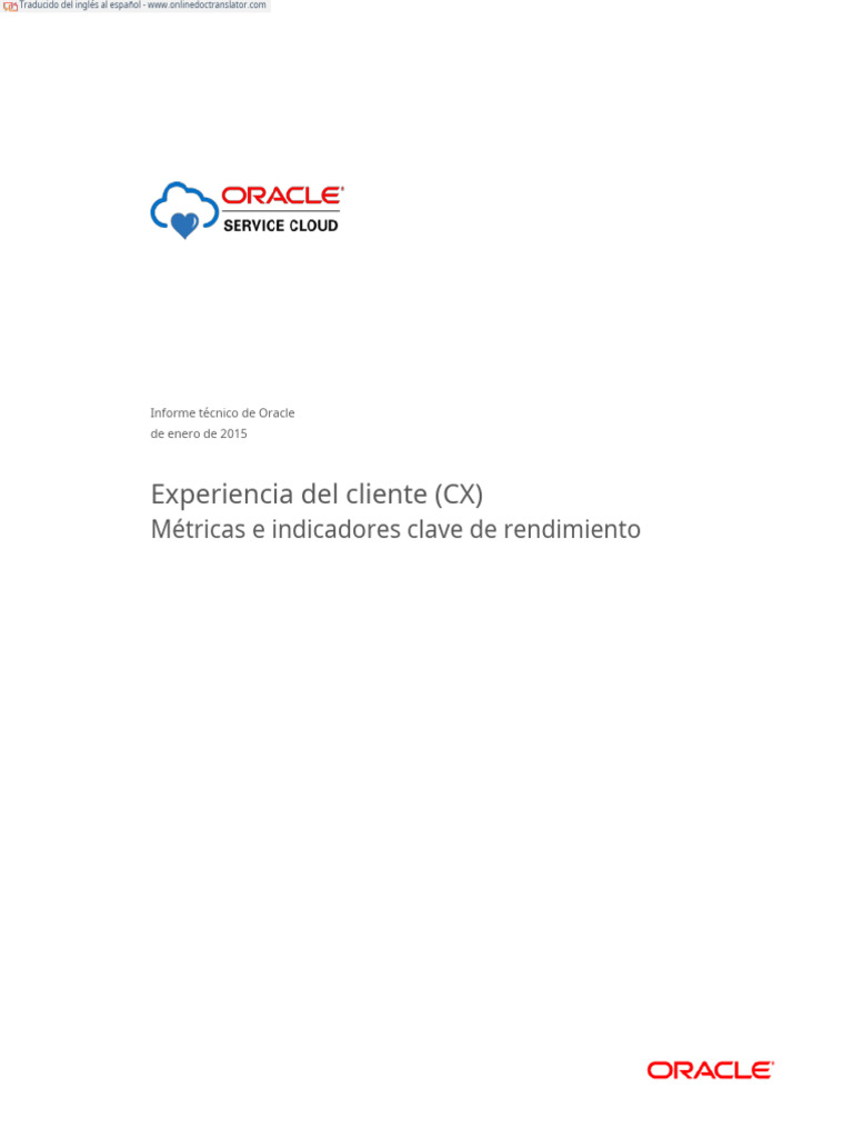 CX Metrics Kpi Dictionary 1966465.en - Es | PDF | Indicador de ...