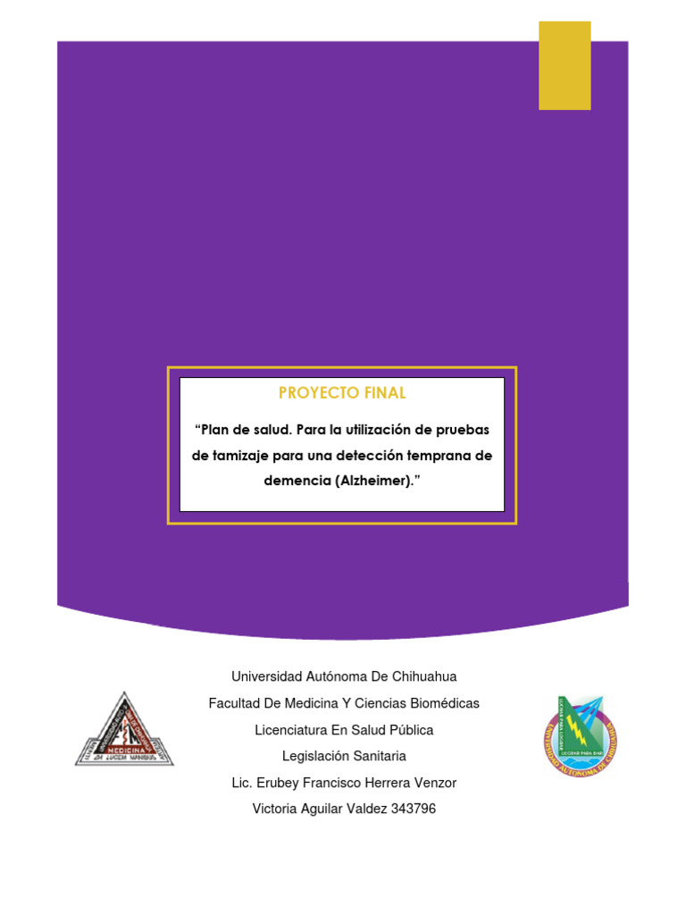 Proyecto Final 2 | PDF | Enfermedad de Alzheimer | Demencia