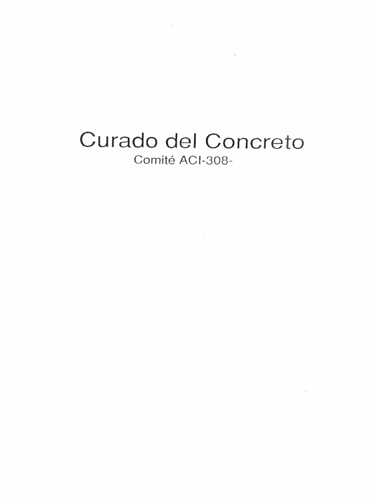 Aci 308 Curado Del Hormigon | PDF