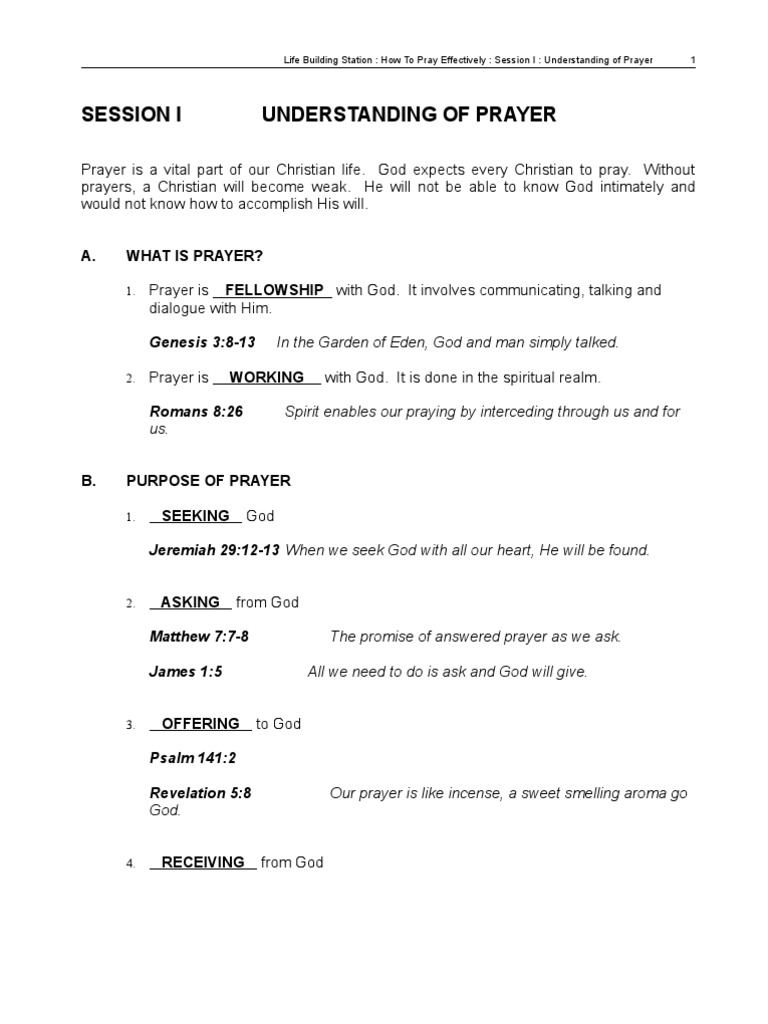 How To Pray Effectively | PDF | Fasting | Prayer