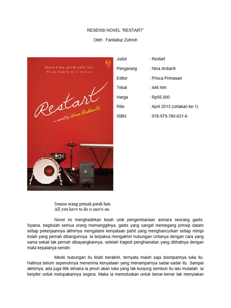 Dokumen - Tips - Resensi Novel Restart | PDF