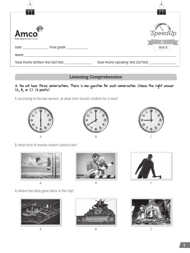 Listening Comprehension | PDF | Linguistics | Grammar