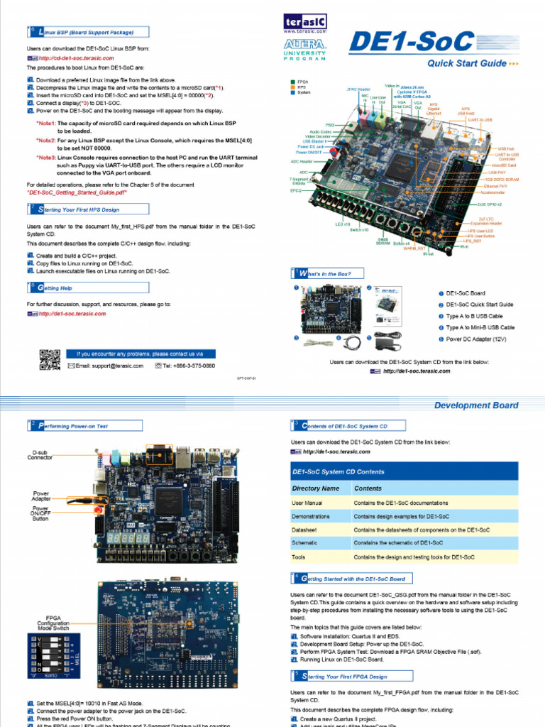 DE1-SoC QSG | PDF