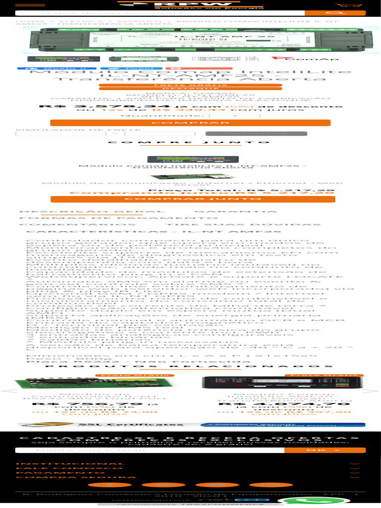 Módulo Comap InteliLite IL-NT-AMF25 - Transferência Aberta - Loja ...