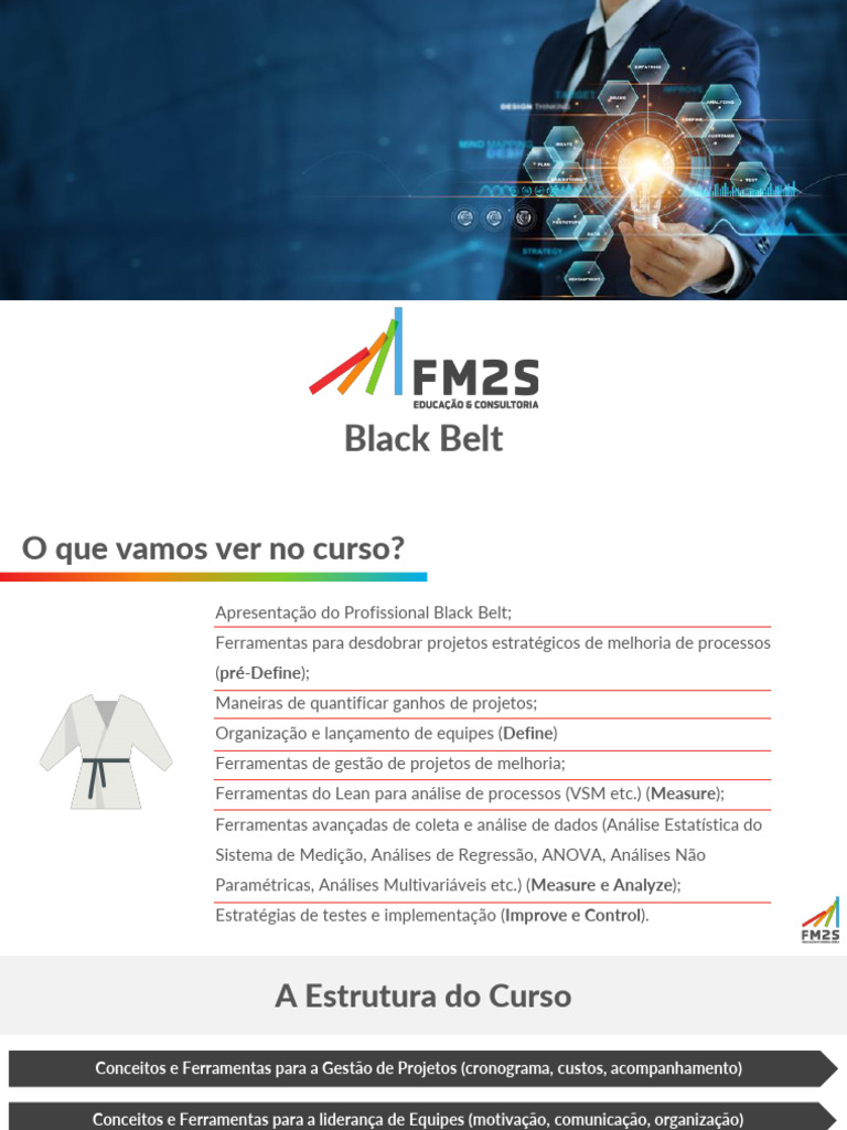 (FM2S) Slides - Certificação Lean Seis Sigma Black Belt | PDF | Seis ...