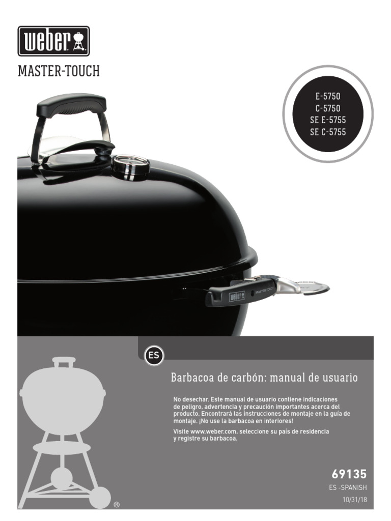 Weber Mastertouch | PDF | Parilla | Cocinando