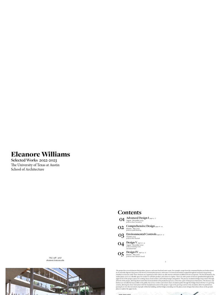 Eleanore Williams Portfolio 2024 | PDF | Climate Change | Flood