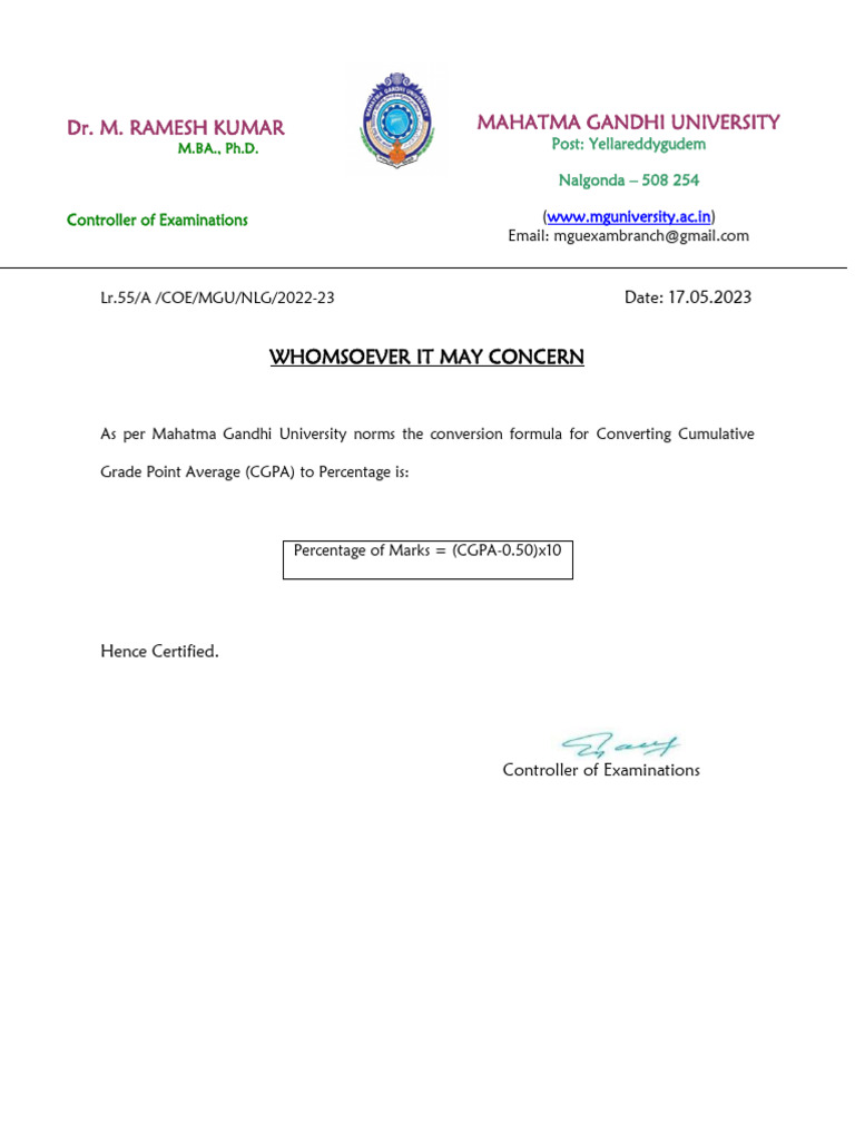 Conversion Certificate | PDF