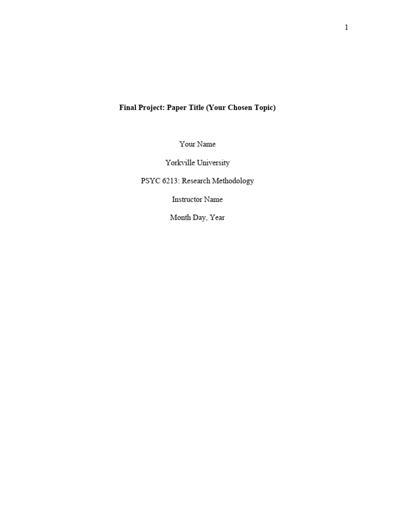 Assignment 3 FinalProject Template 22F | PDF | Methodology | Science
