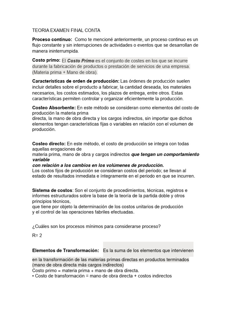 TEORIA EXAMEN FINAL CONTA | PDF