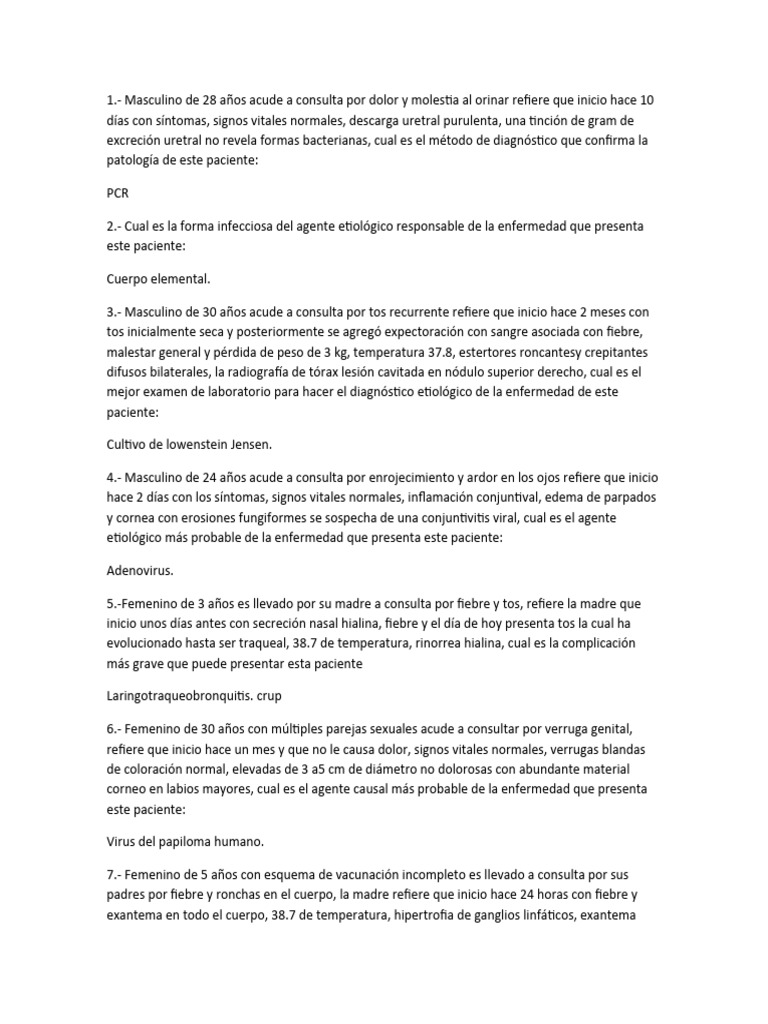 Segundo parcial micro III | PDF | Tos | Tuberculosis