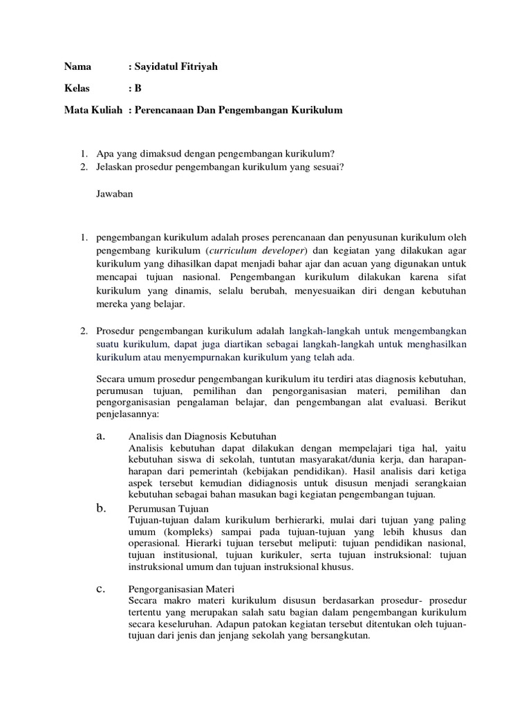 TOPIK 1 MULAI DARI DIRI 1.2-PPK Perancangan Dan Pengembangan Kurikulum | PDF