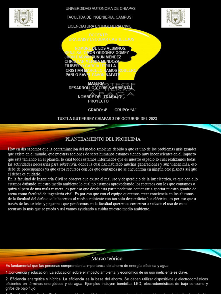 Proyecto Luz. Equipo 4 | PDF | Uso eficiente de energía | Ingenieria Eléctrica