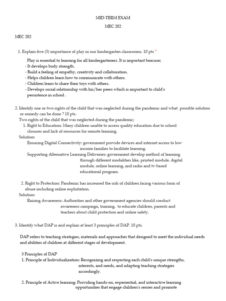 MIDTERM | PDF | Differentiated Instruction | Curriculum