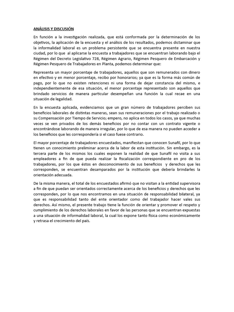 Análisis y Discusión - Procesal Laboral | PDF | Derecho laboral | Justicia