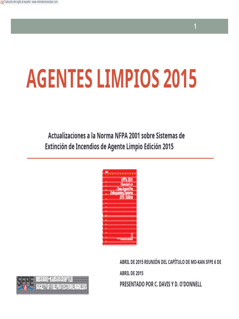 NFPA-2001-2015 en Es | PDF | Gases | Ciencias fisicas