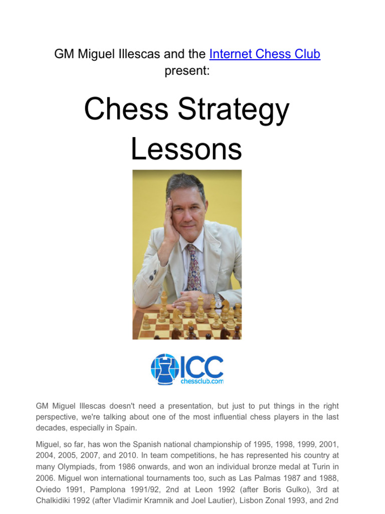 Chess Strategy Lessons | PDF