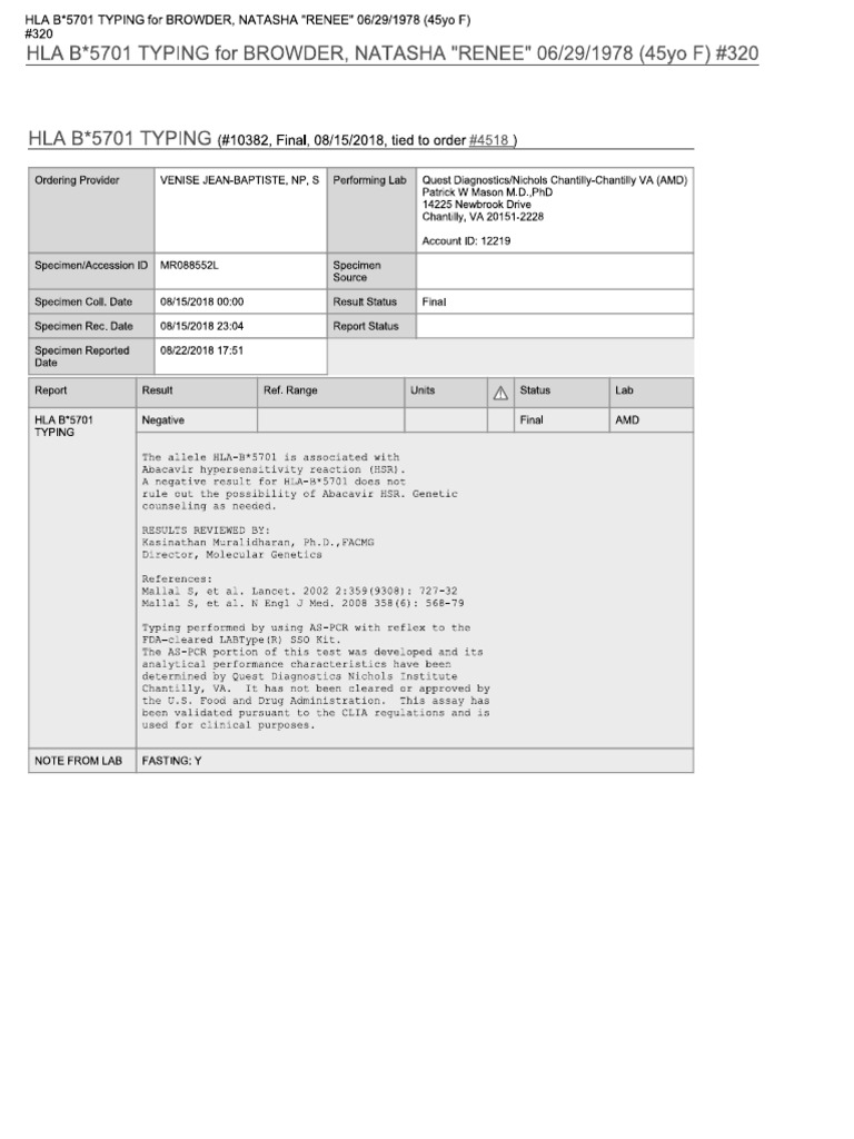HLA Type | PDF